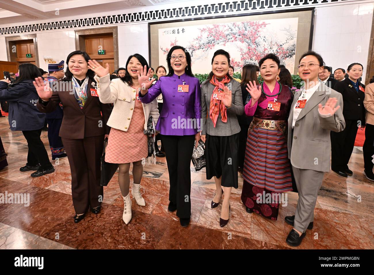Beijing, China. 8th Mar, 2024. Deputies to the 14th National People's ...