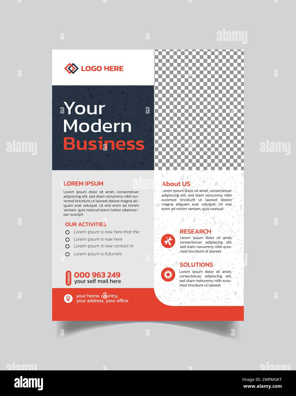 Customizable business flyer Stock Vector Images - Alamy