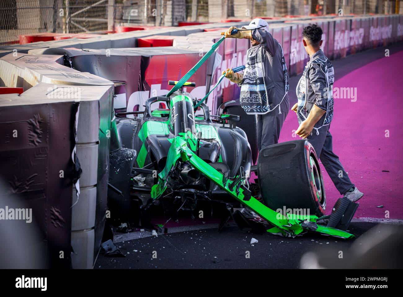 Jeddah, Arabie Saoudite. 08th Mar, 2024. 24 ZHOU Guanyu (chi), Stake F1 ...