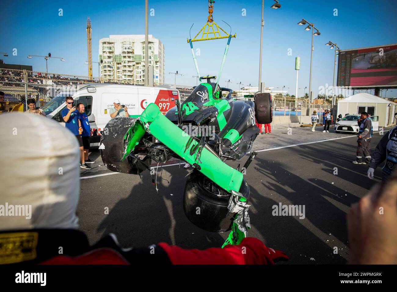 Jeddah, Arabie Saoudite. 08th Mar, 2024. 24 ZHOU Guanyu (chi), Stake F1 ...