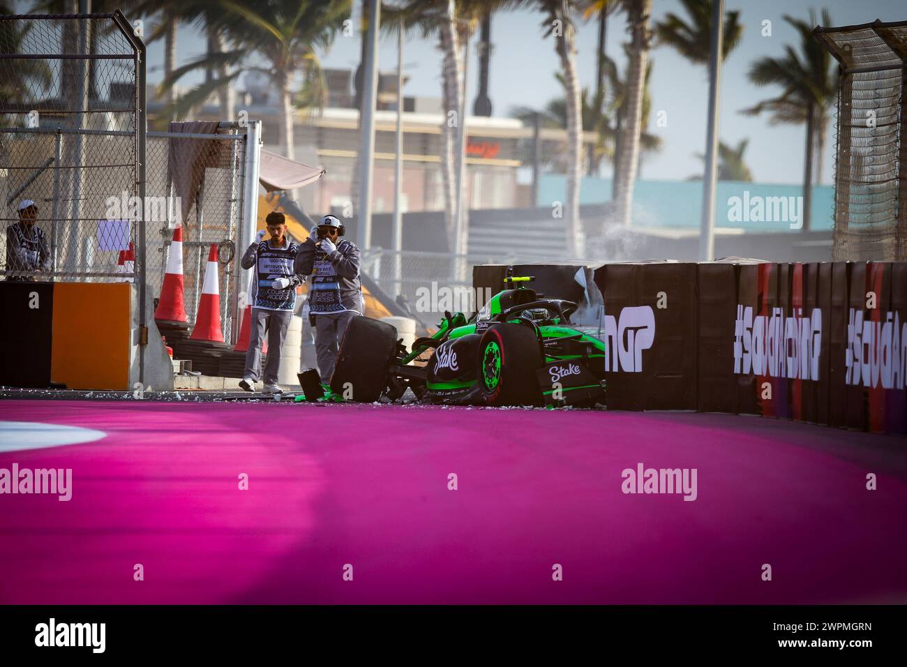Jeddah, Arabie Saoudite. 08th Mar, 2024. 24 ZHOU Guanyu (chi), Stake F1 ...