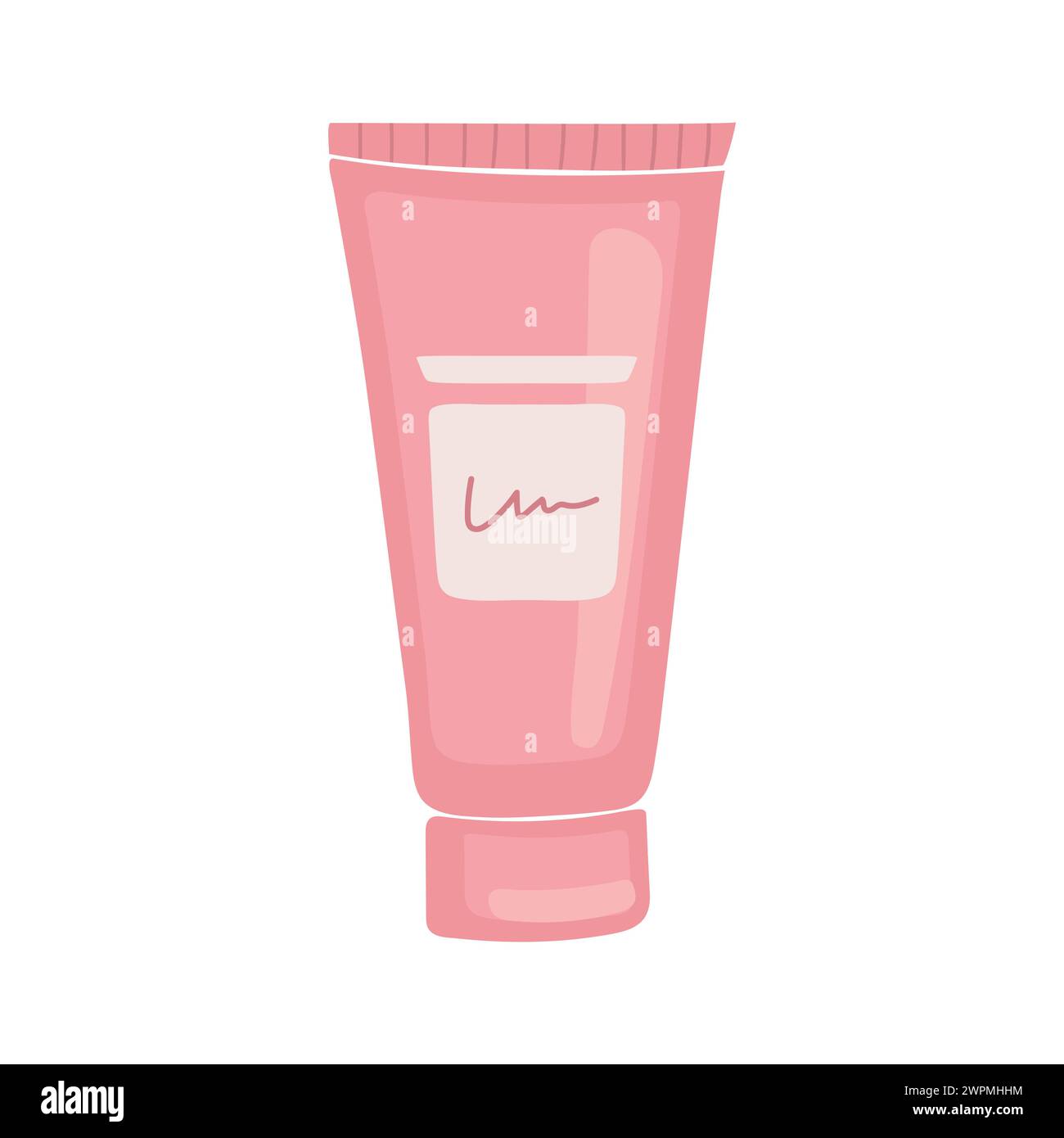 Hand drawn tube with a hand cream or face cream. Cosmetic product ...