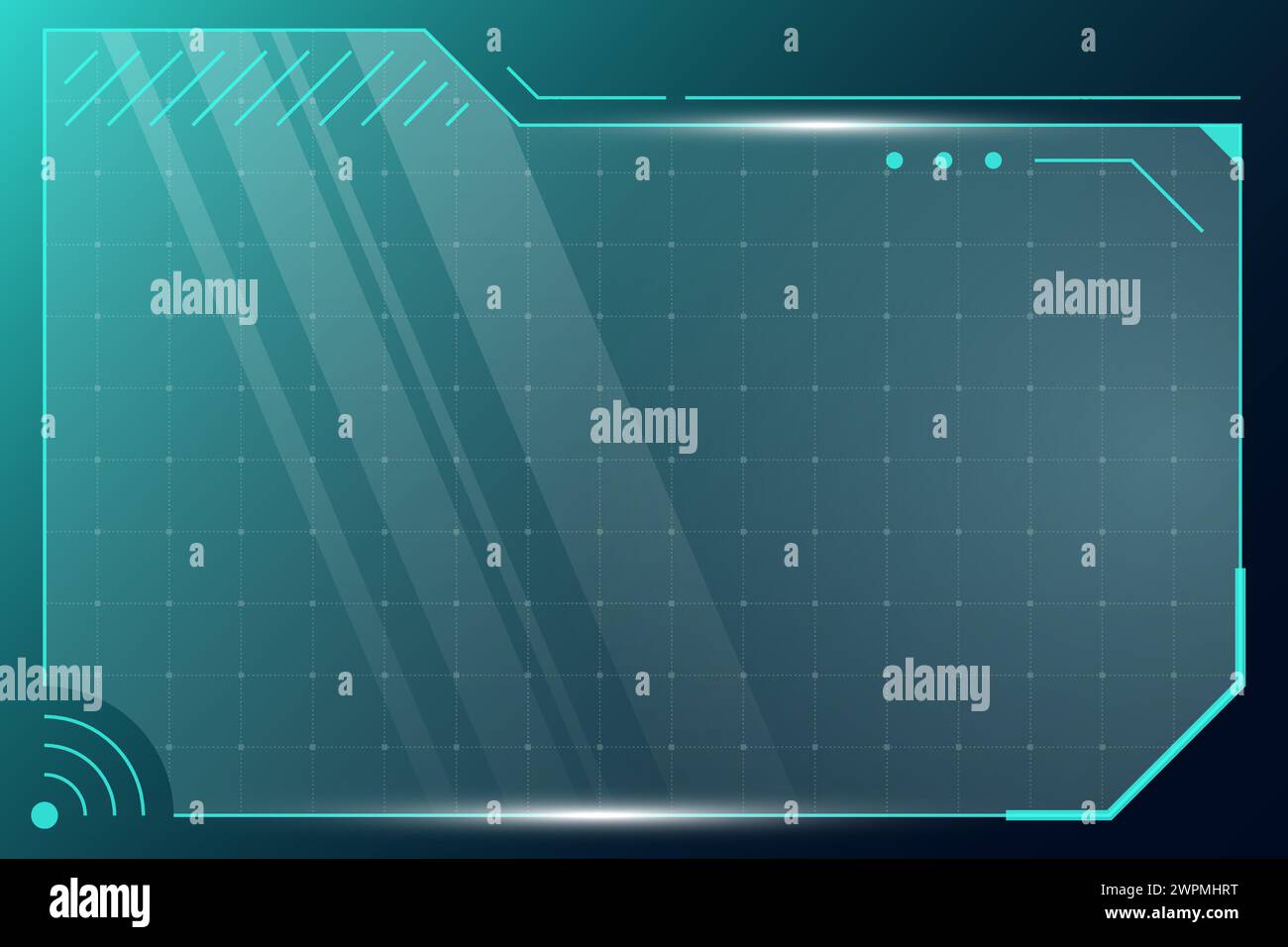 HUD digital futuristic user interface square vertical frame. Sci Fi ...