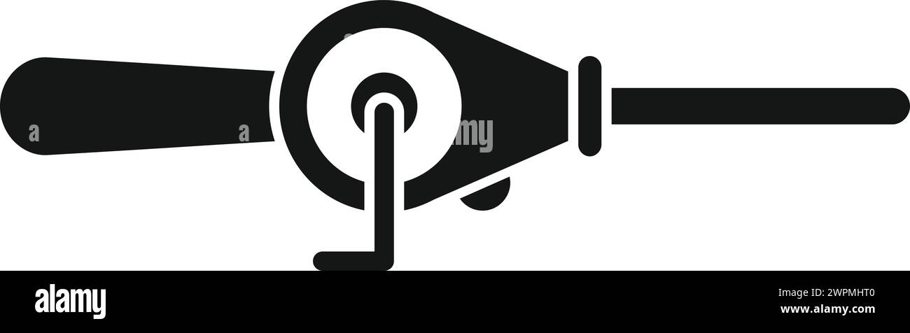 Ice fishing rod icon simple vector. Sport camping activity. Fisher ...