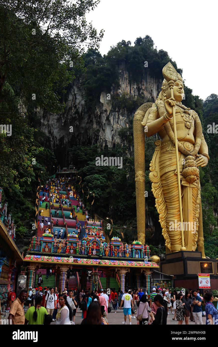 Batu caves is a mukim and town in gombak district hi-res stock ...