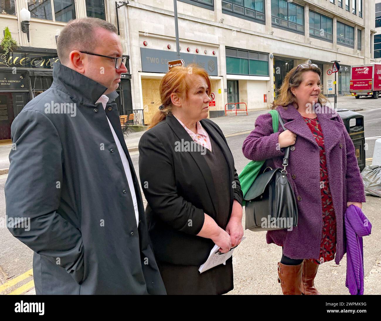 Joanne Billington (centre), whose son Jacob was killed by Zephaniah ...