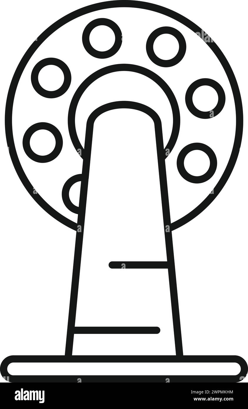 Ice fishing rod wheel icon outline vector. Season camping. People ...