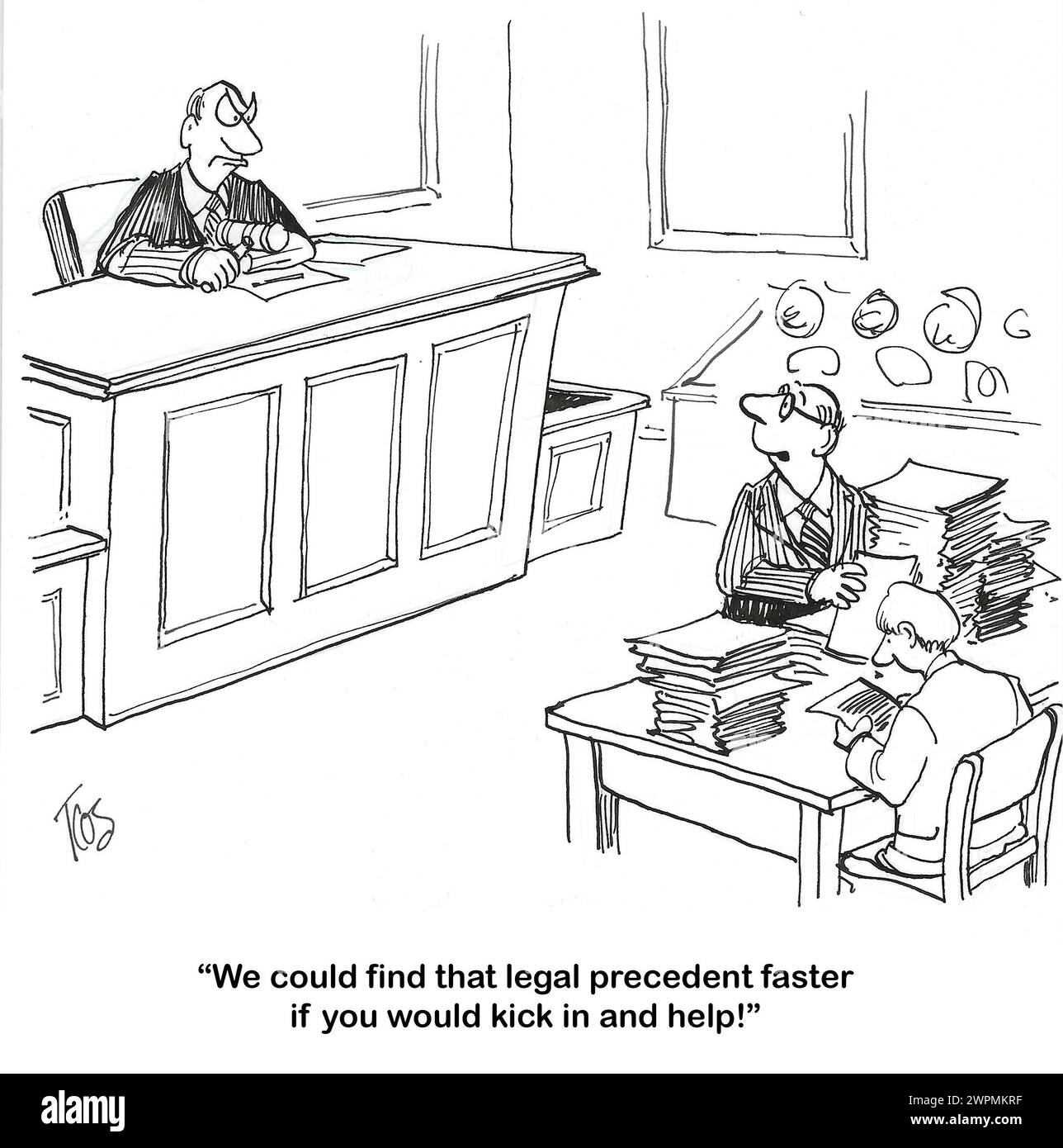 Court case cartoon hi-res stock photography and images - Alamy