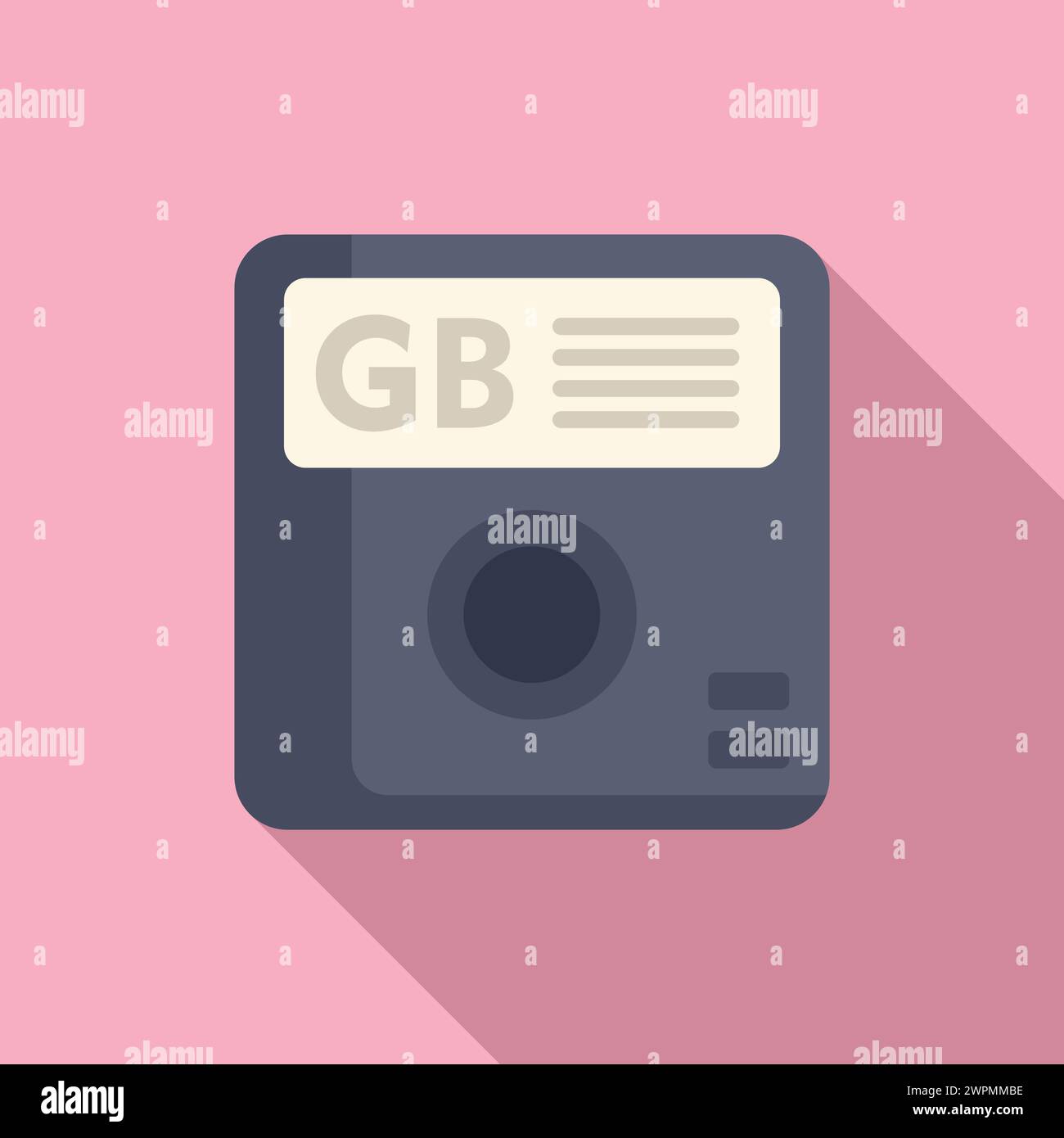 GB board icon flat vector. Archive state backup. Computer disk state Stock Vector Image & Art ...