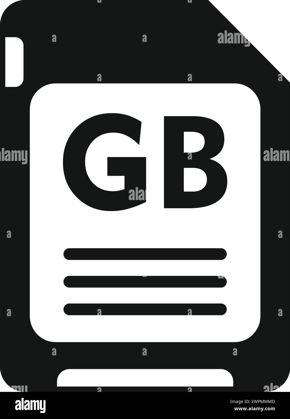 GB flash memory board icon simple vector. Machine solid. Backup ssd Stock Vector Image & Art - Alamy