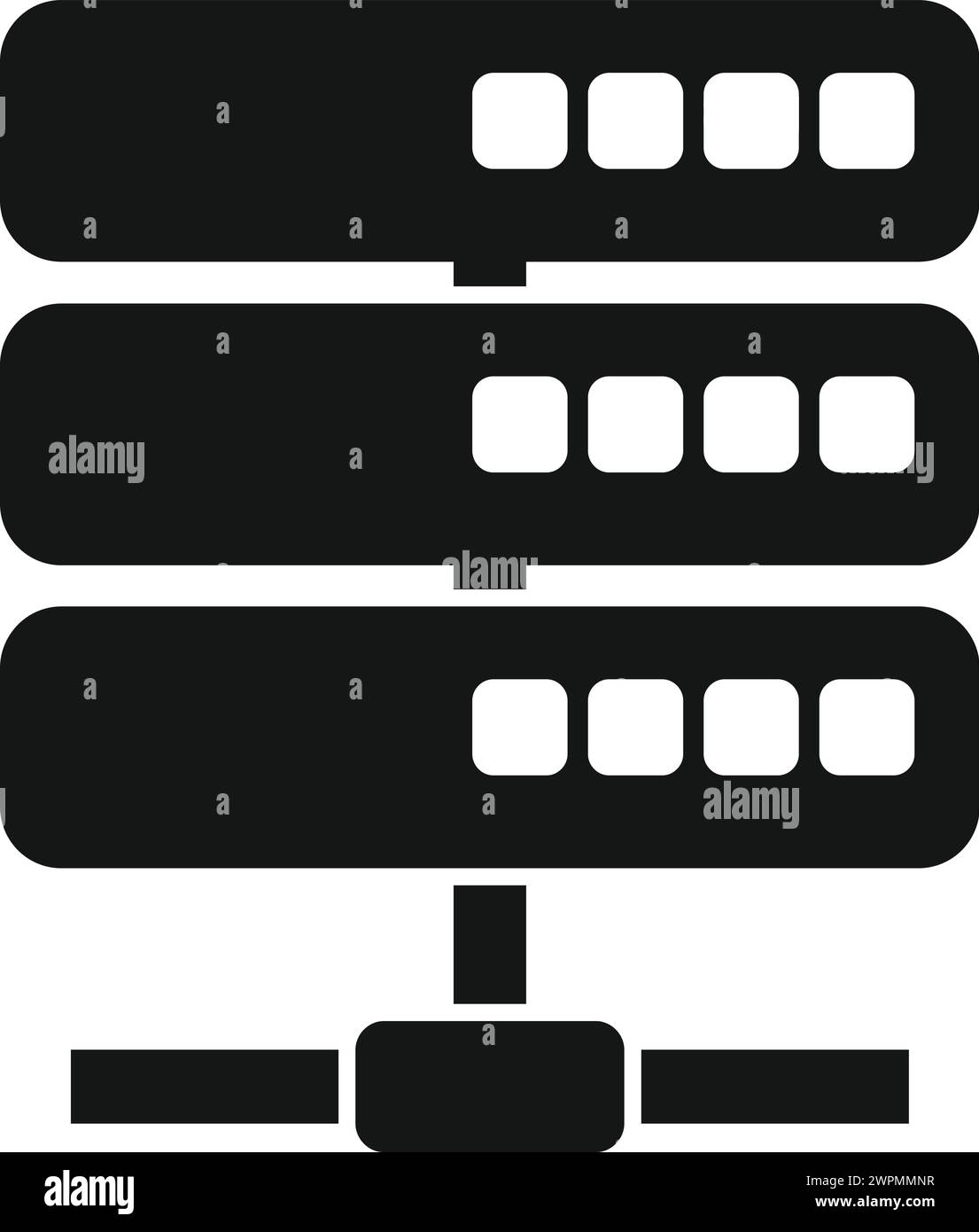 Server data support icon simple vector. Disk storage. Micro mobile ...