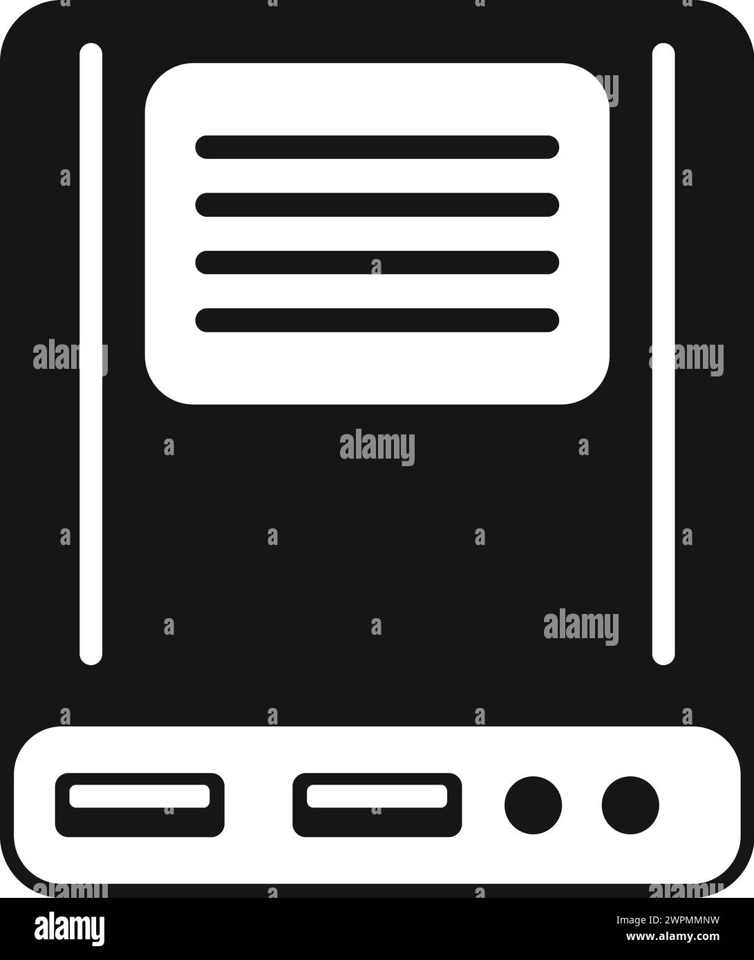 Data Memory Board Icon Simple Vector Storage Solid Usb Hardware Backup Stock Vector Image