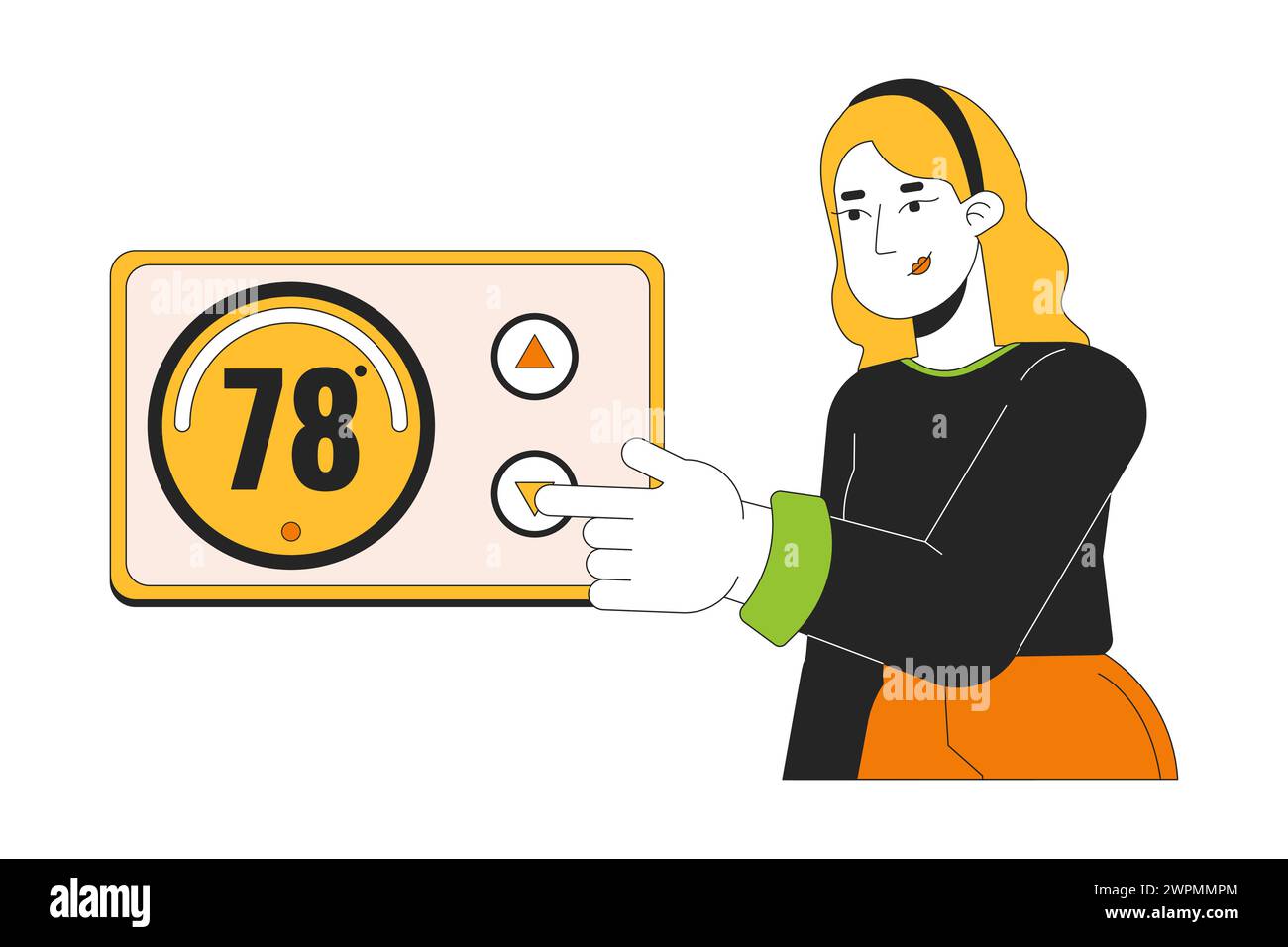 Thermostat regulator Stock Vector Images - Alamy