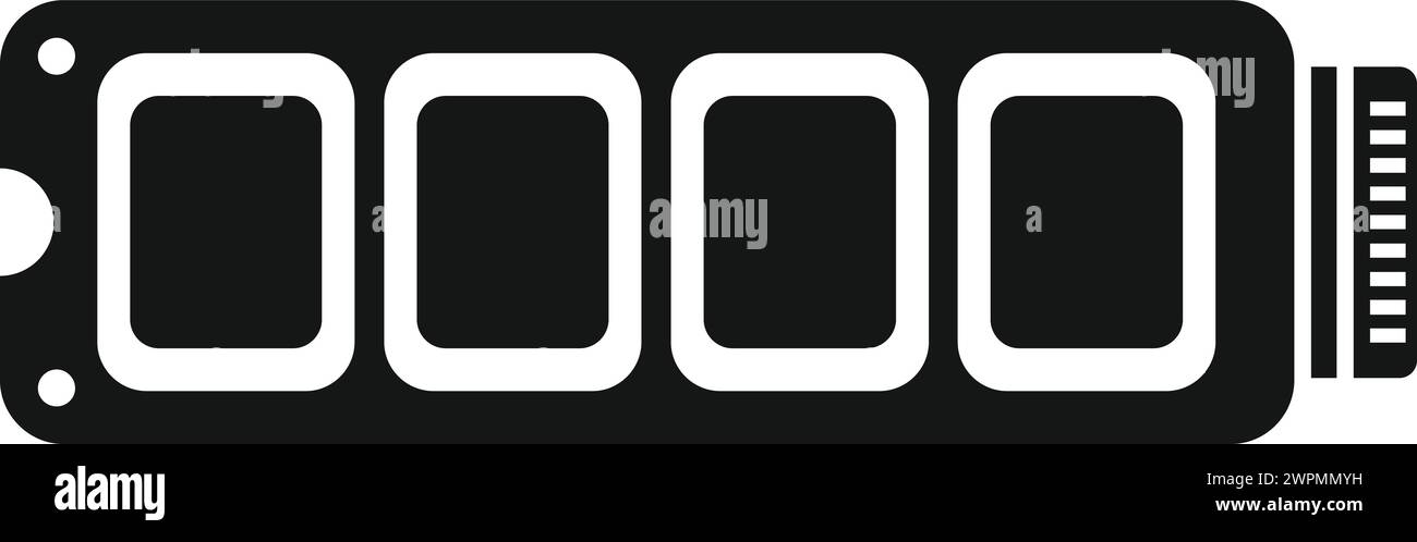 Fast ssd memory board icon simple vector. Archive usb. State disk device Stock Vector Image ...