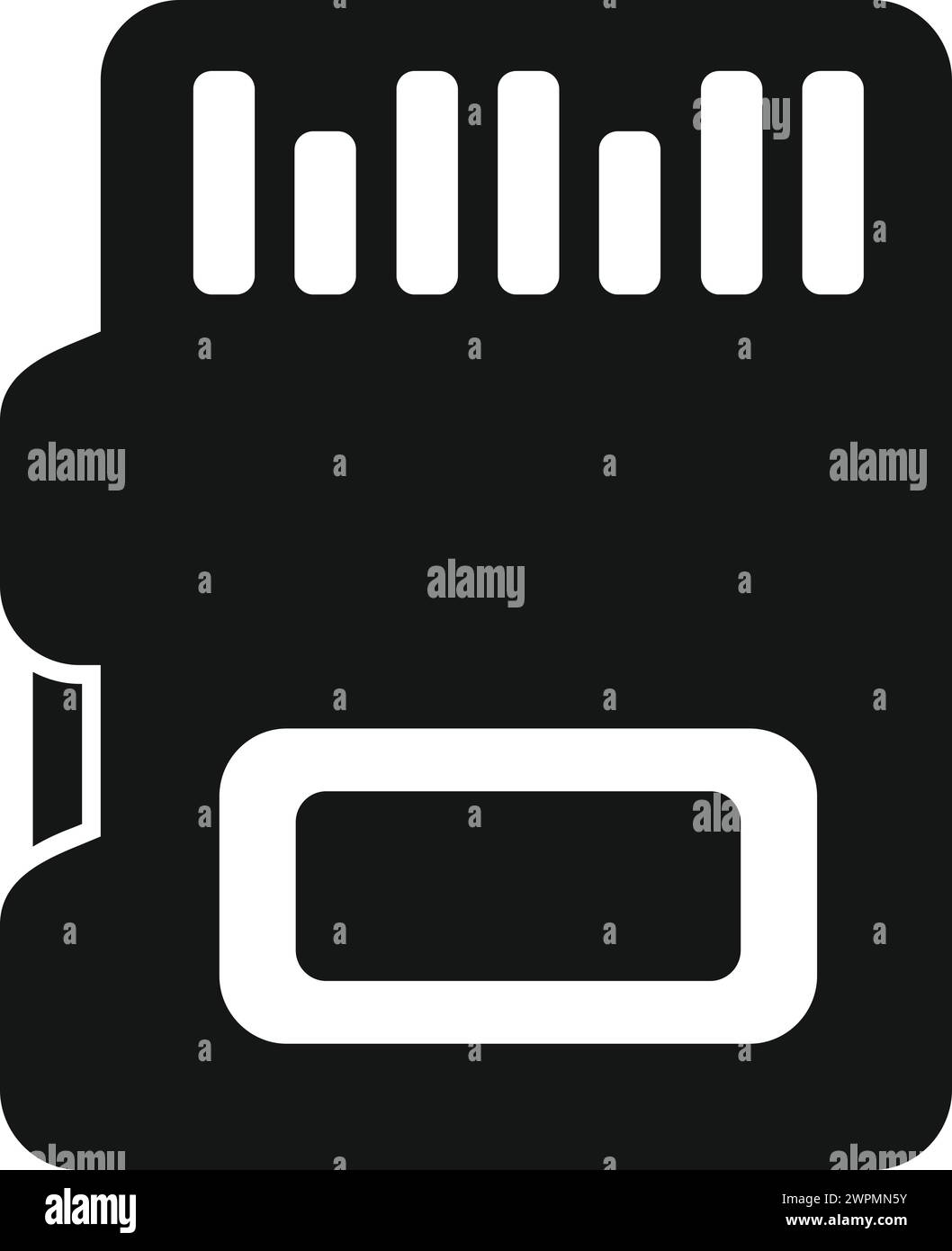 Micro sd storage icon simple vector. Storage digital. Shutter solid state ssd Stock Vector Image ...