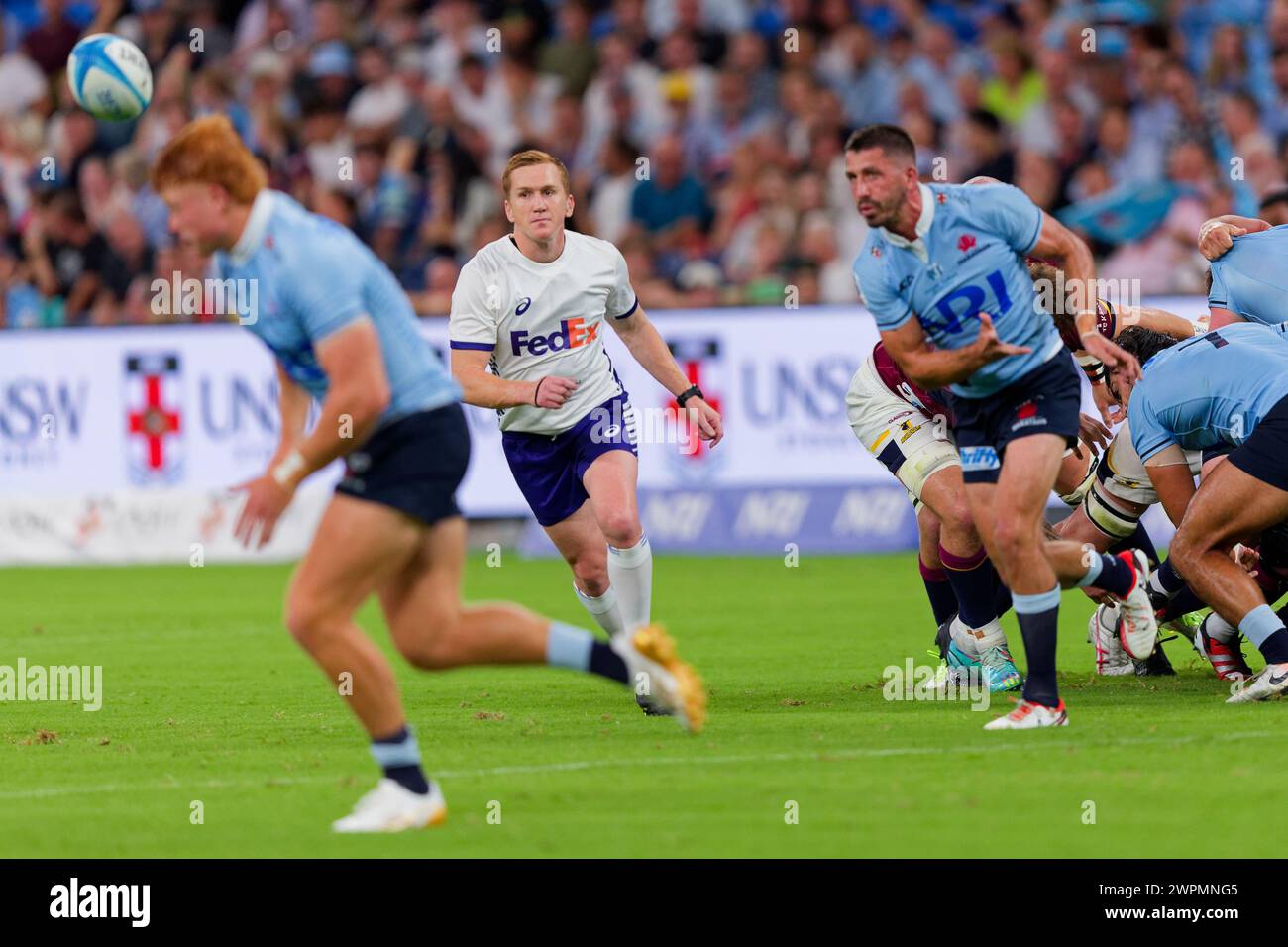 Sydney, Australia. 08th Mar, 2024. Match referee, Damon Murphy in ...