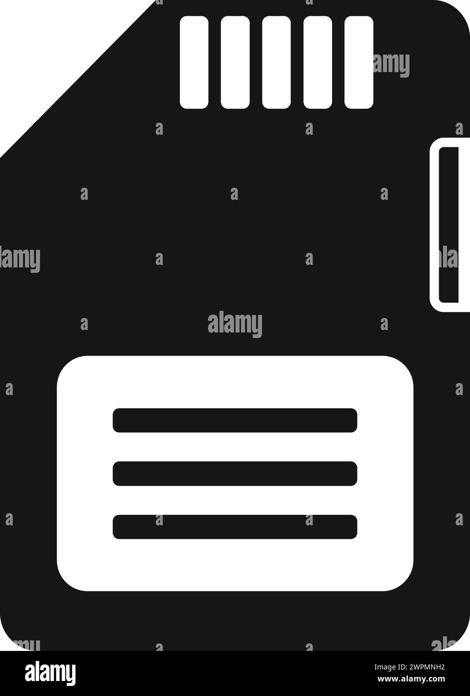 SD storage chip icon simple vector. Archive database. Product machine disk Stock Vector Image ...