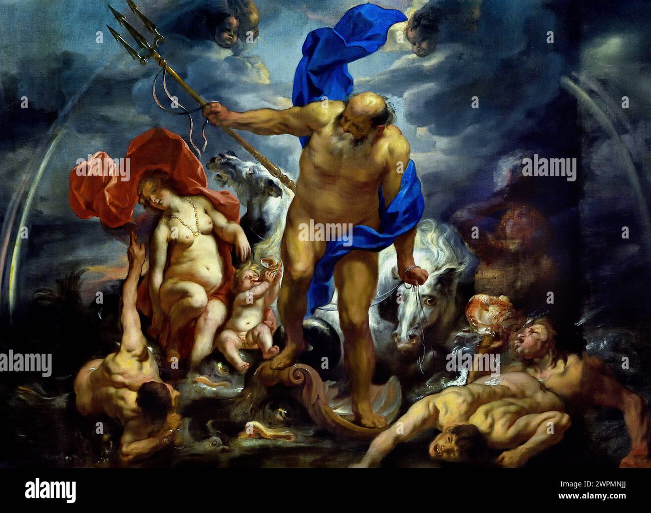 Neptune and Amphitrite by Jacob Jordaens I 1593-1678 Royal Museum of ...