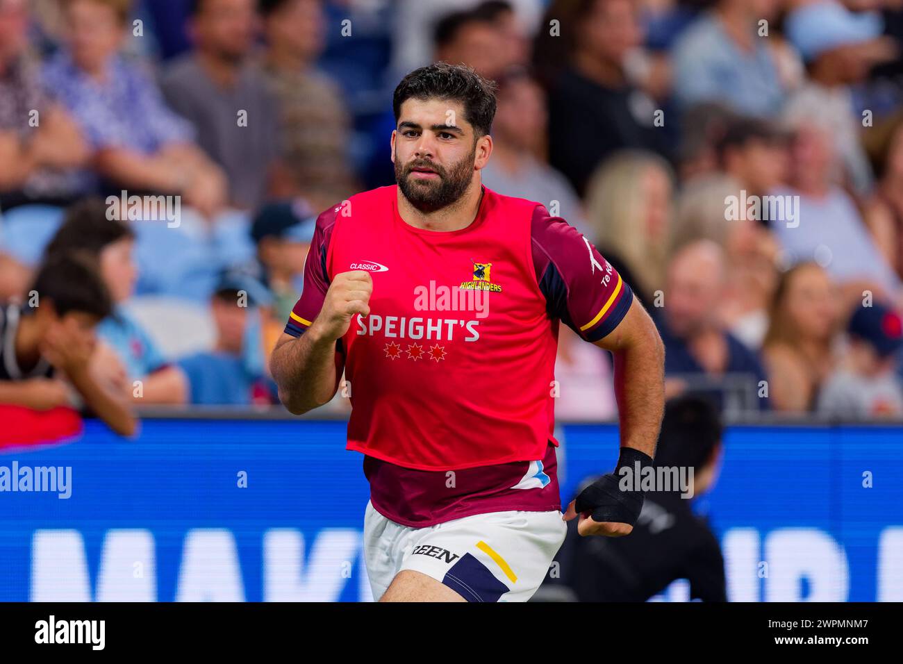 Sydney, Australia. 08th Mar, 2024. Billy Harmon of the Highlanders ...