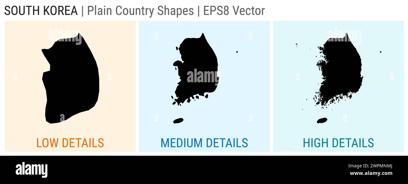 Administrative political map south korea hi-res stock photography and ...