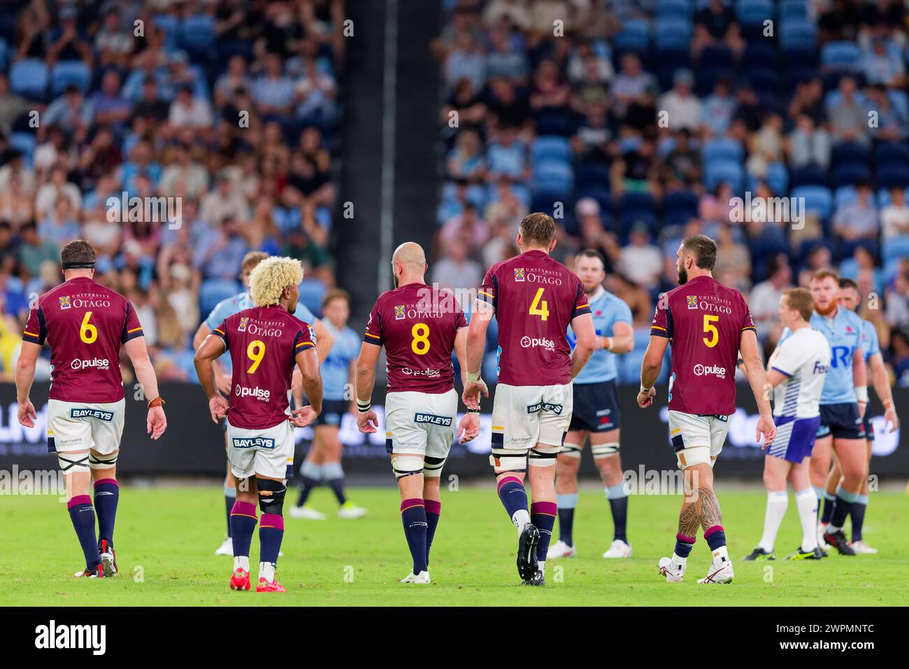 Sydney, Australia. 08th Mar, 2024. Highlanders players in action during ...