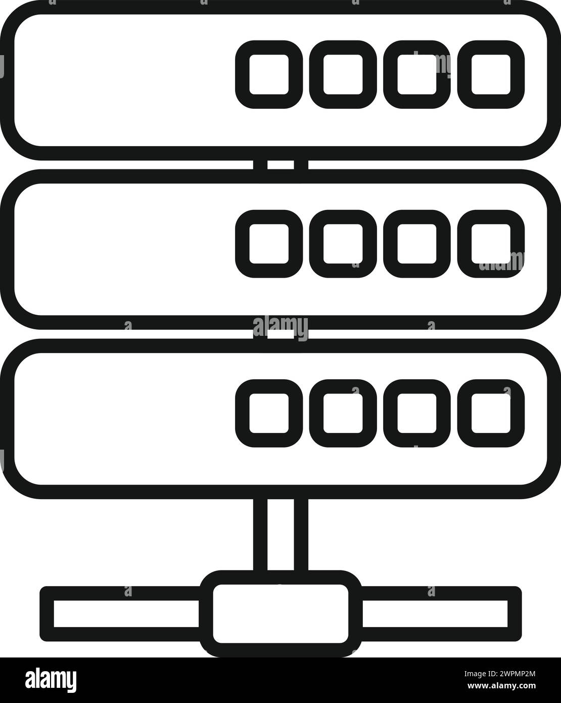 Server data support icon outline vector. Disk storage. Micro mobile ...