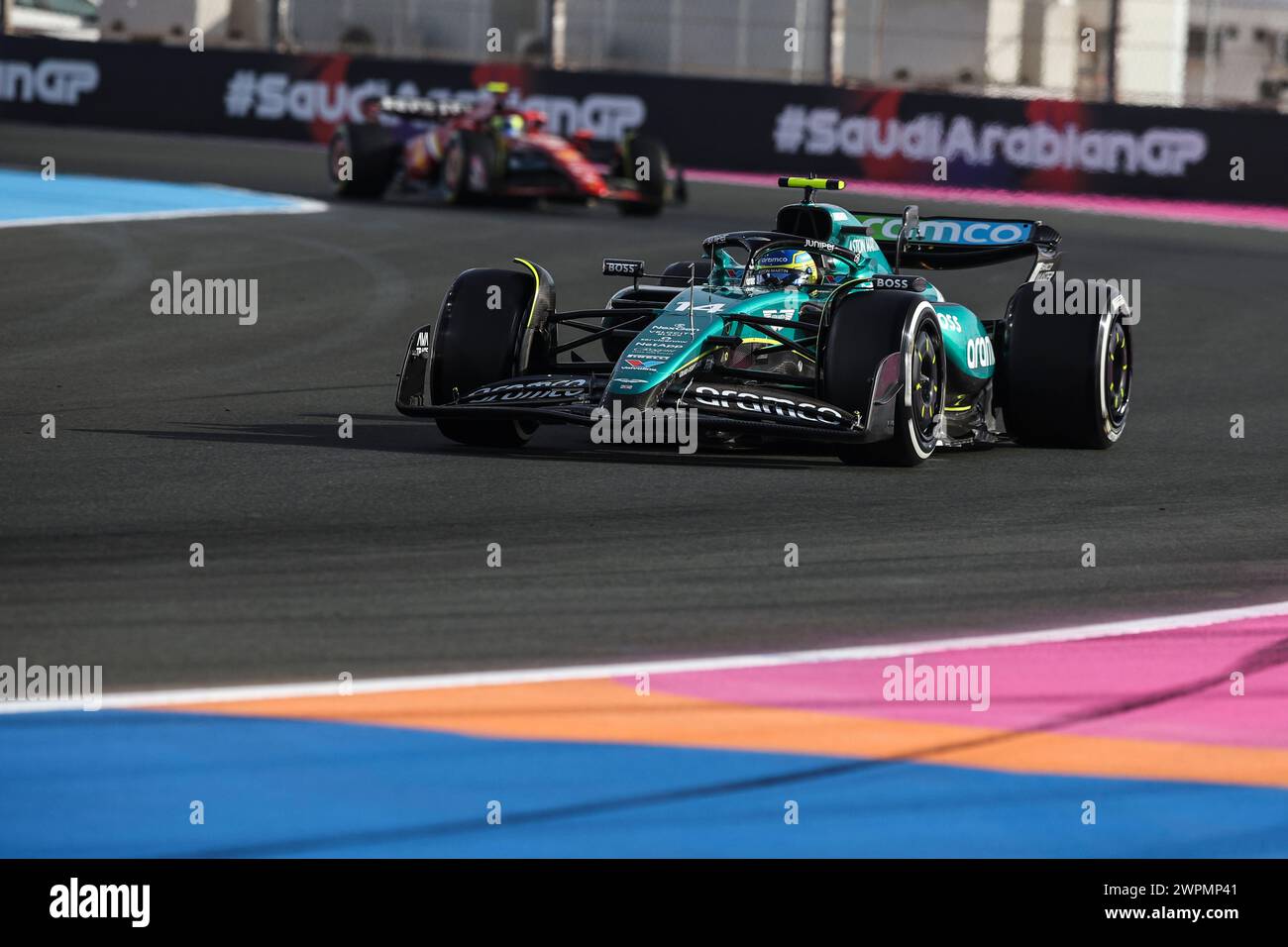 Jeddah, Arabie Saoudite. 08th Mar, 2024. 14 ALONSO Fernando (spa), Aston Martin F1 Team AMR24 ...