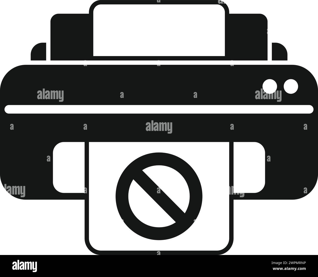 Broken printer icon simple vector. Ink cartridge filling. Design can trash Stock Vector Image ...