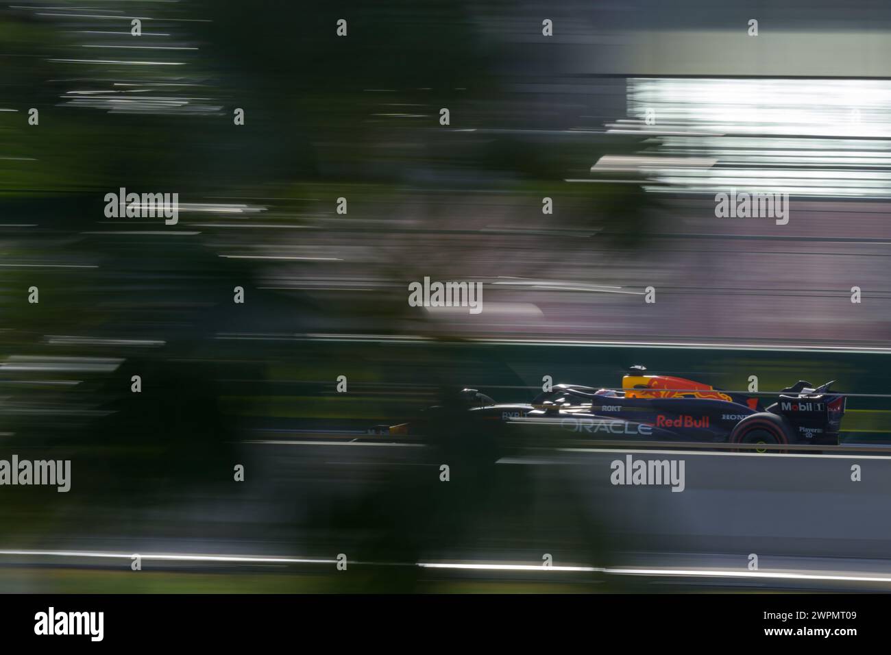 Jeddah, Saudi Arabia. 8th March 2024. Max Verstappen of Oracle Red Bull Racing During FP3. AHMAD ...