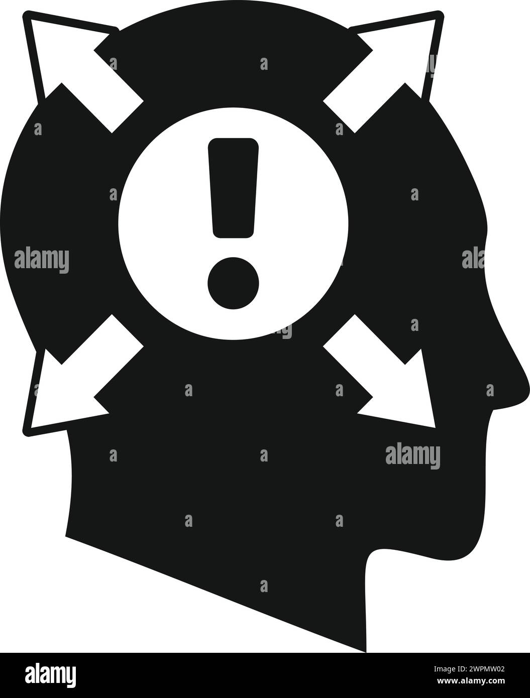 Cognition critical thinking icon simple vector. Plan problem. Success ...