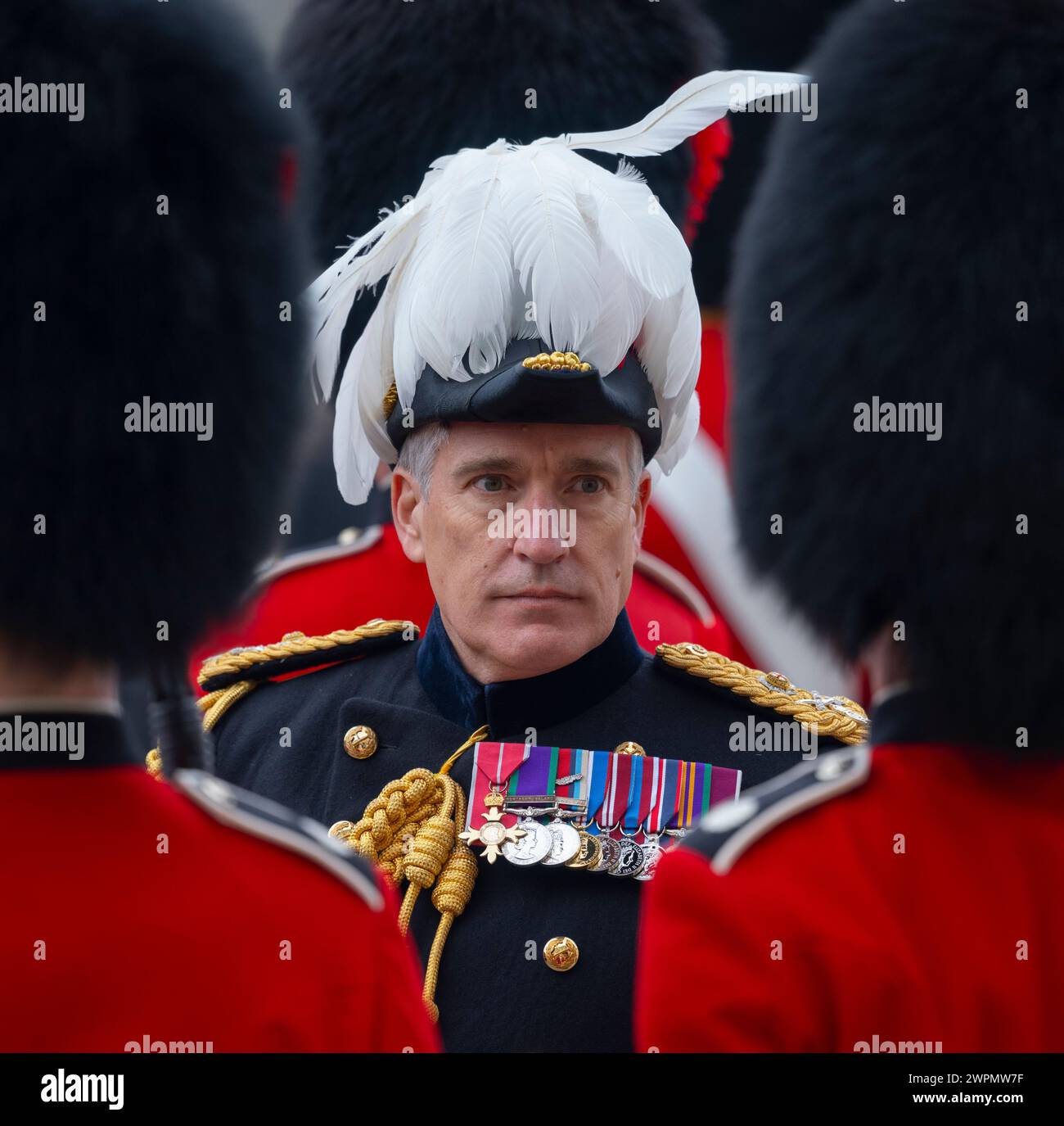 Wellington Barracks, London, UK. 7th Mar, 2024. The Major General's ...