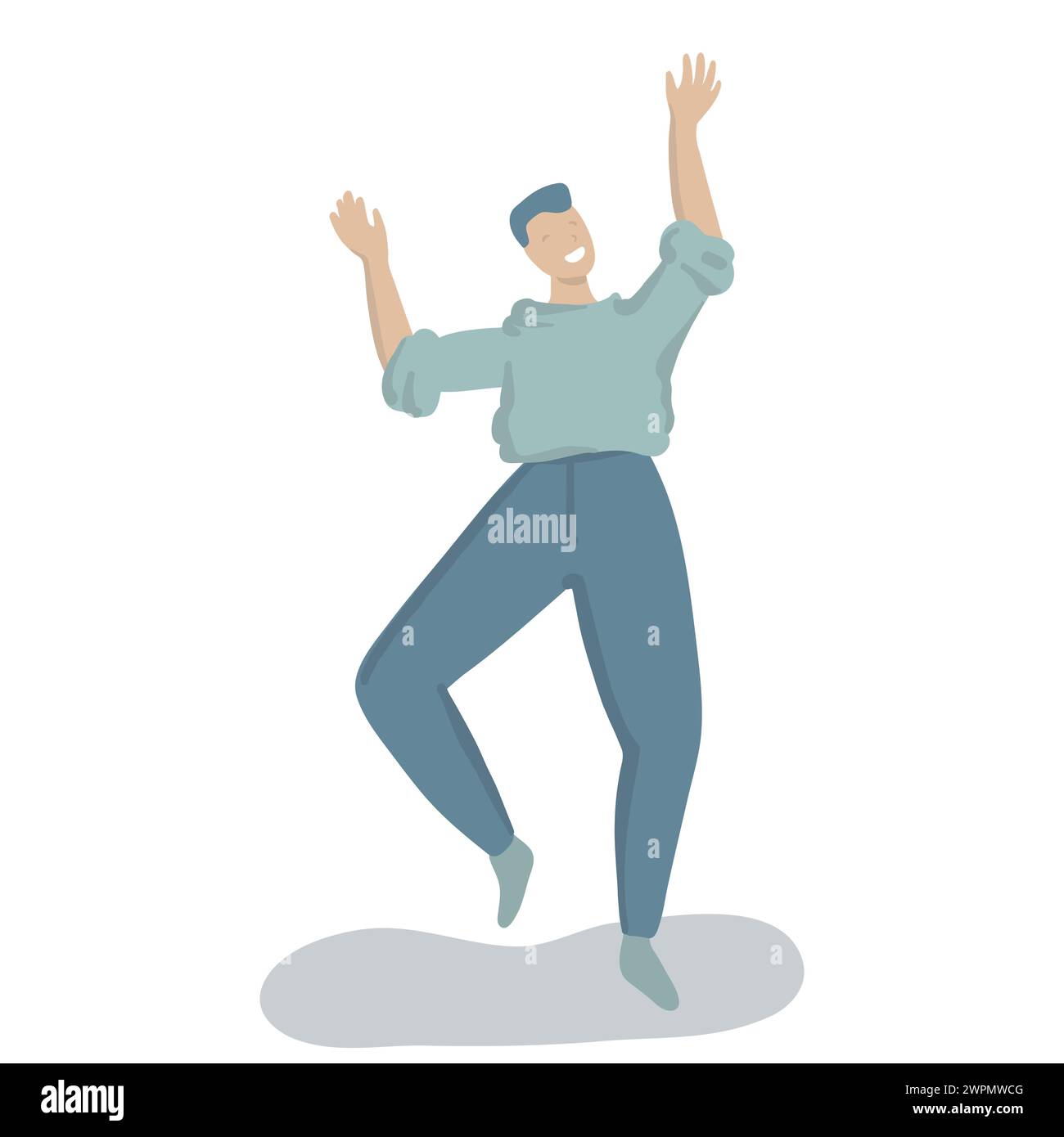 Enjoying victory Stock Vector Images - Alamy