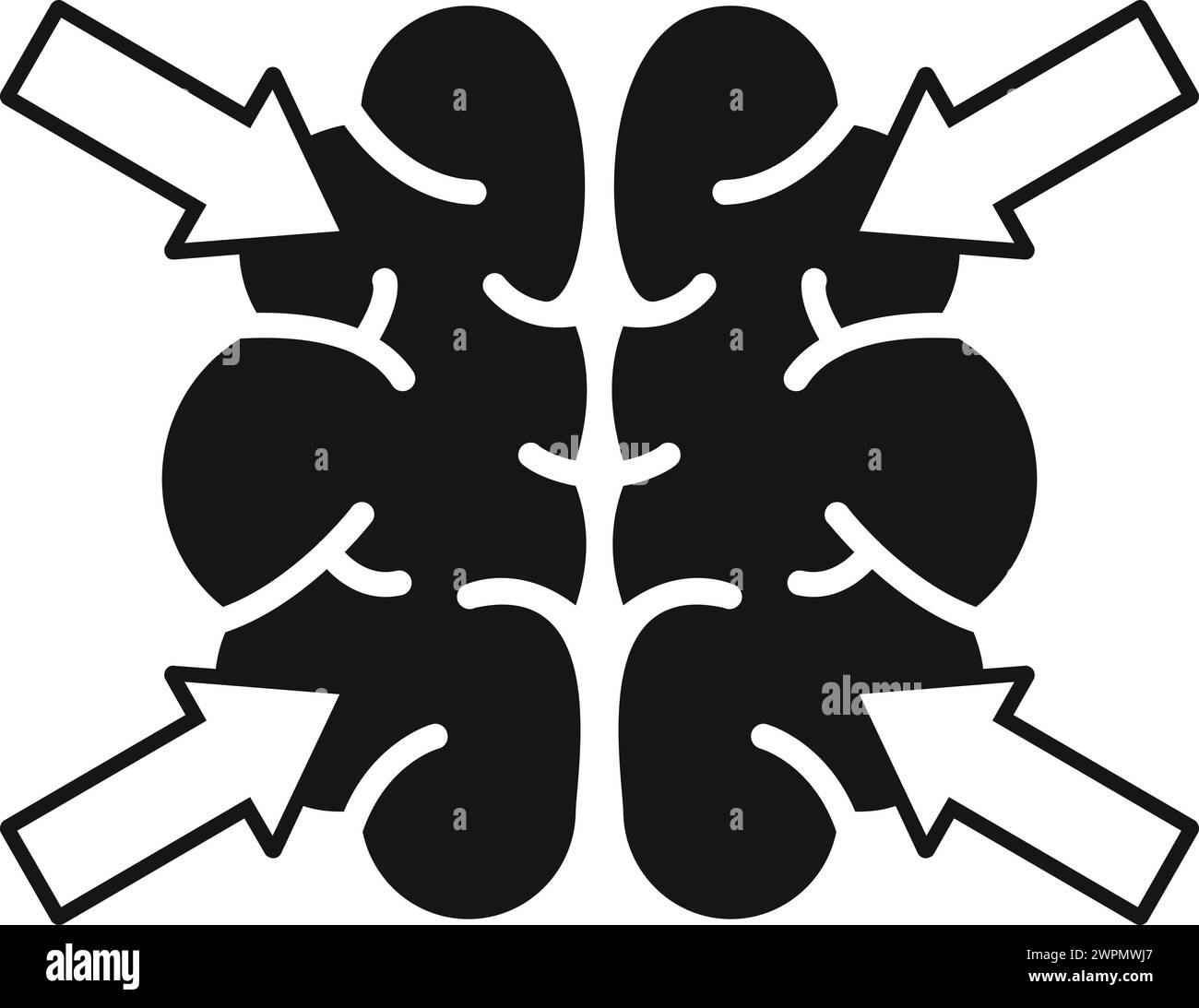 Mind Think Brain Icon Simple Vector Solution Problem Positive Focus