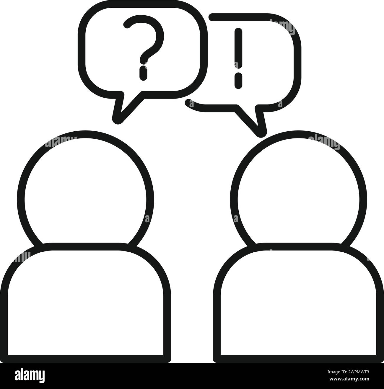 Process evidence icon outline vector. Guess job innovation. Factual ...