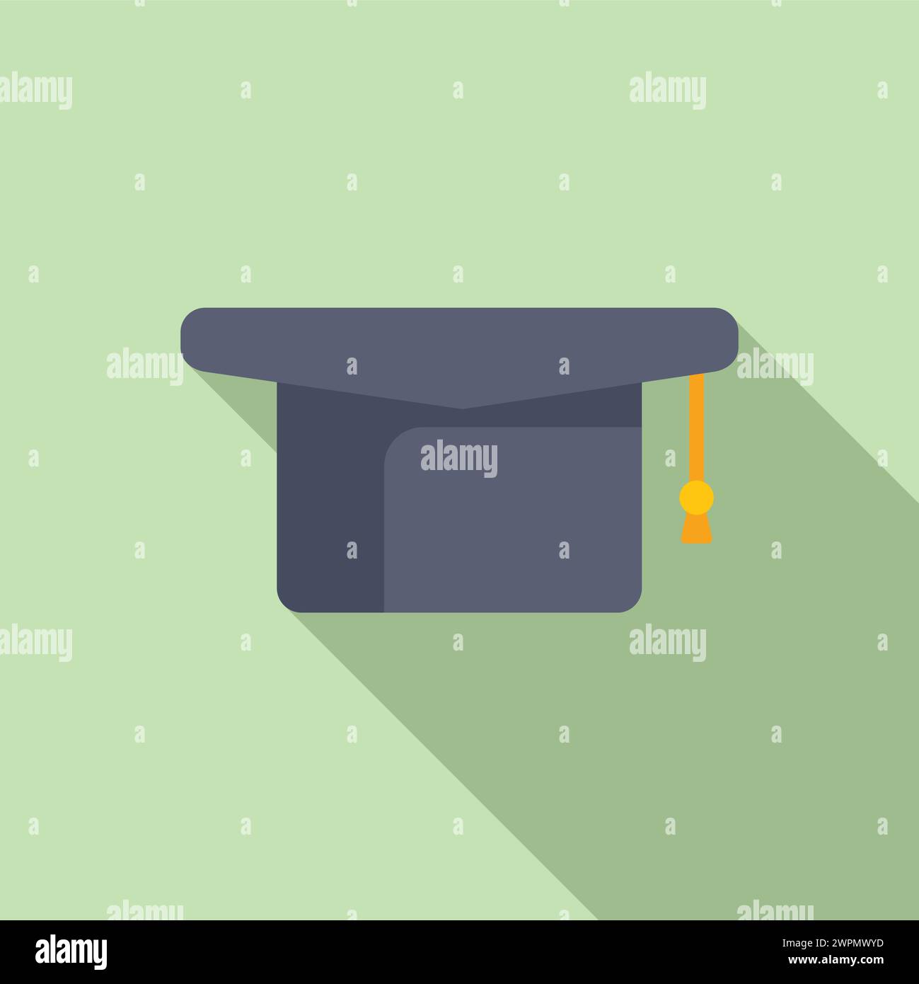 Graduation hat icon flat vector. Stress coping skills. Work talking above Stock Vector Image ...
