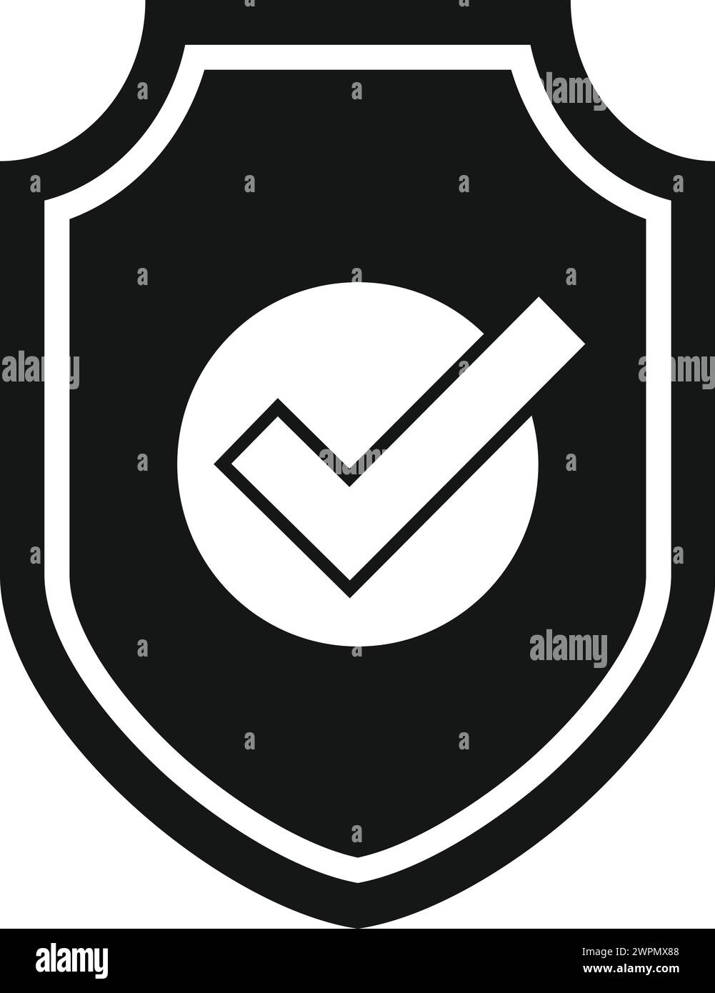 Coping skills shield icon simple vector. Health mental. Advice help ...