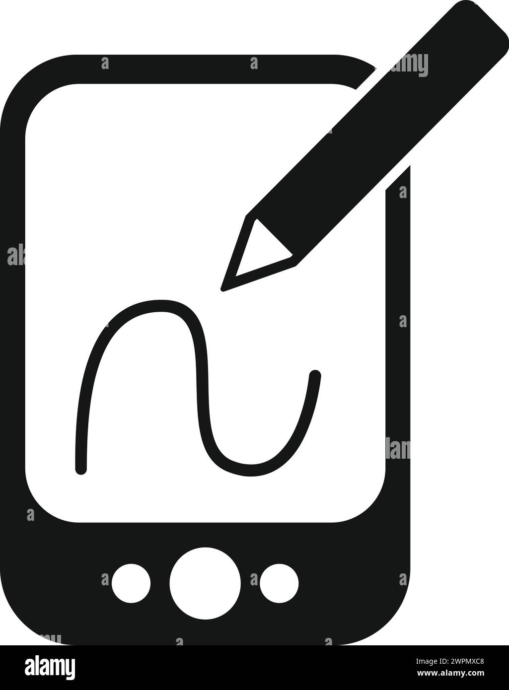 Tablet Writing Notes Icon Simple Vector Coping Skills Worker Help