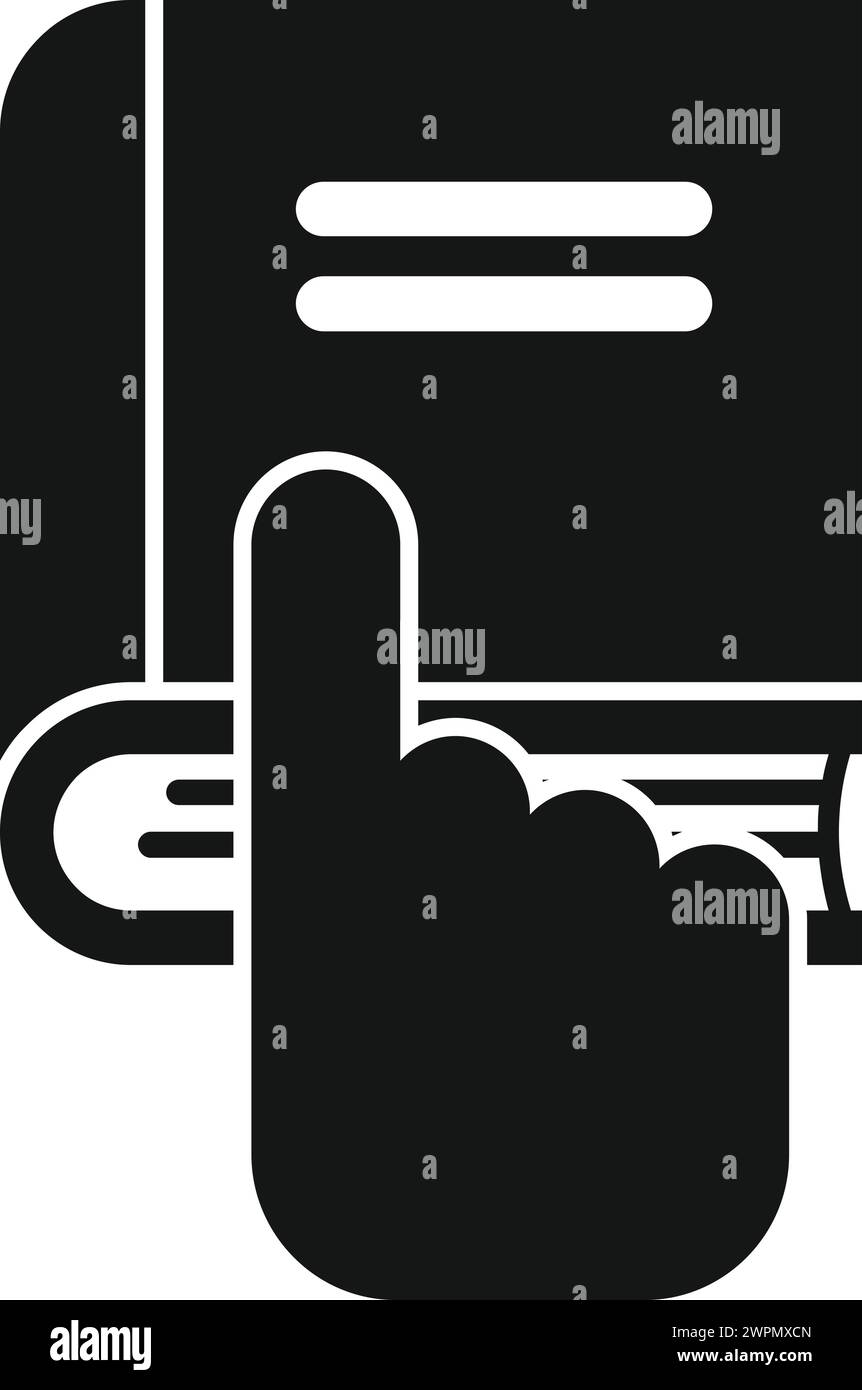 Take book of learning icon simple vector. Reduce information. Busy ...