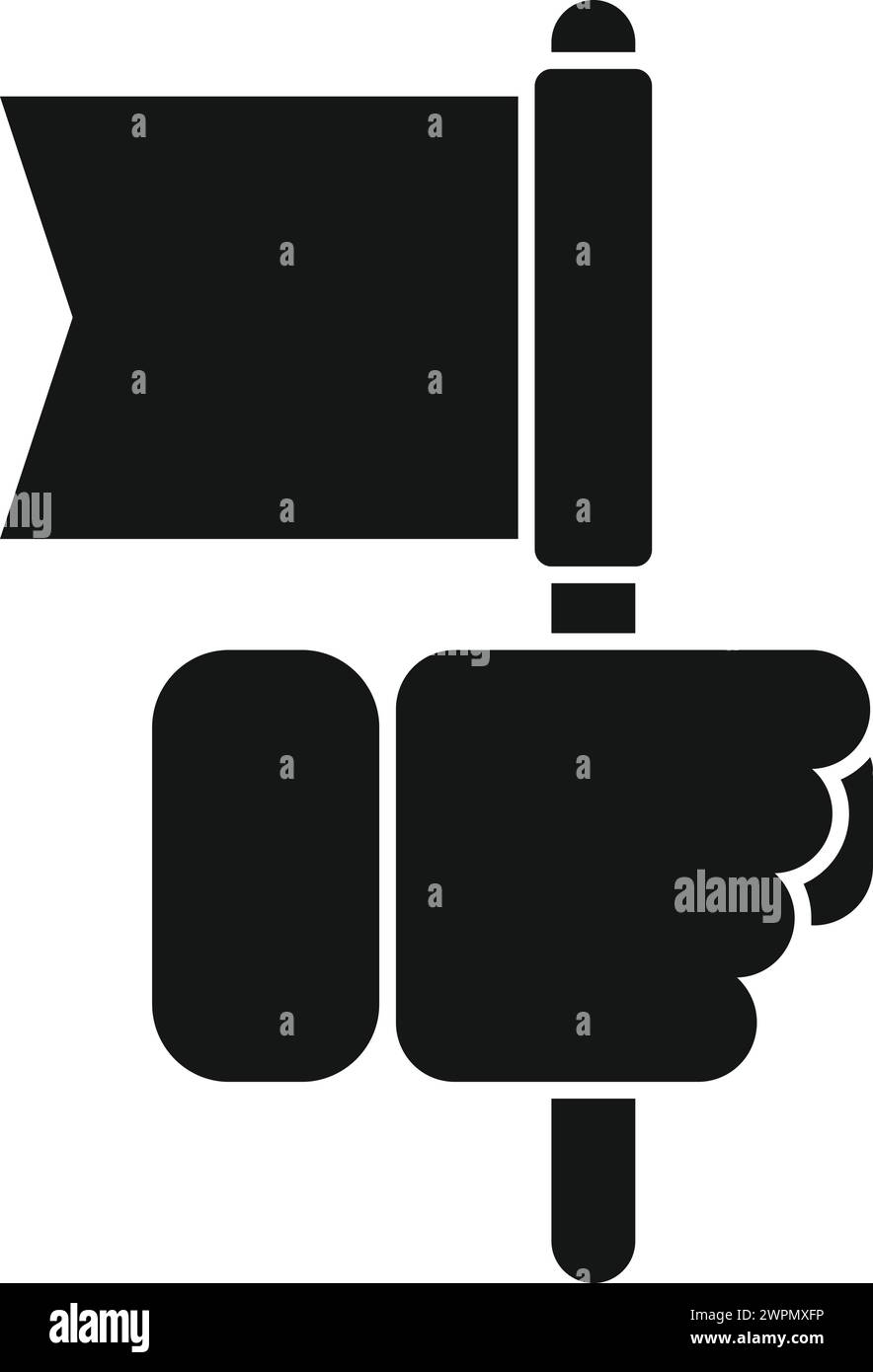 Take coping skills flag icon simple vector. Work attitude. Education ...