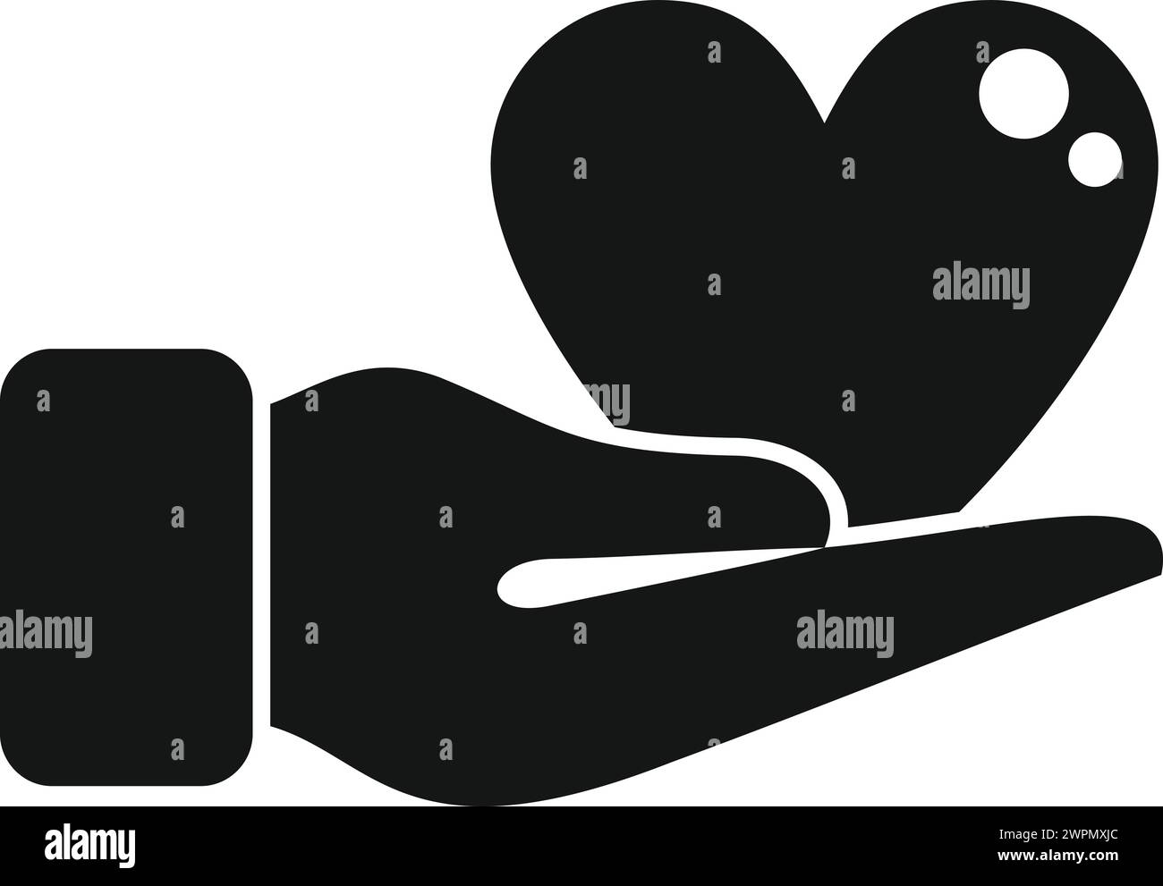 Care love hand icon simple vector. Person coping skills. Support reduce ...