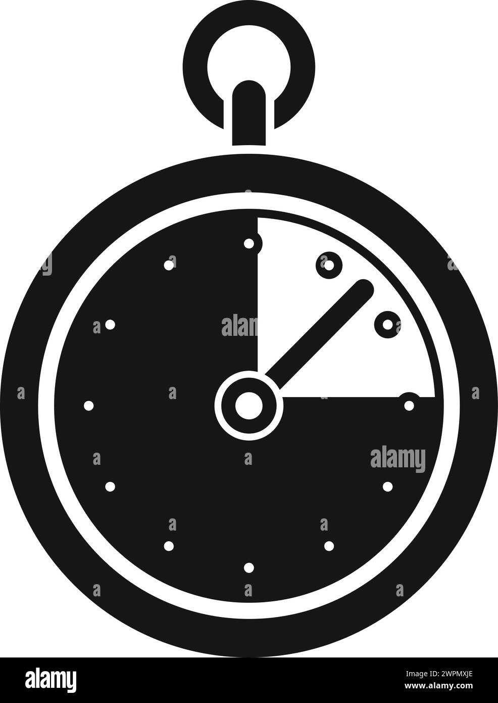 Stopwatch work skill icon simple vector. Coping skills. Learning ...