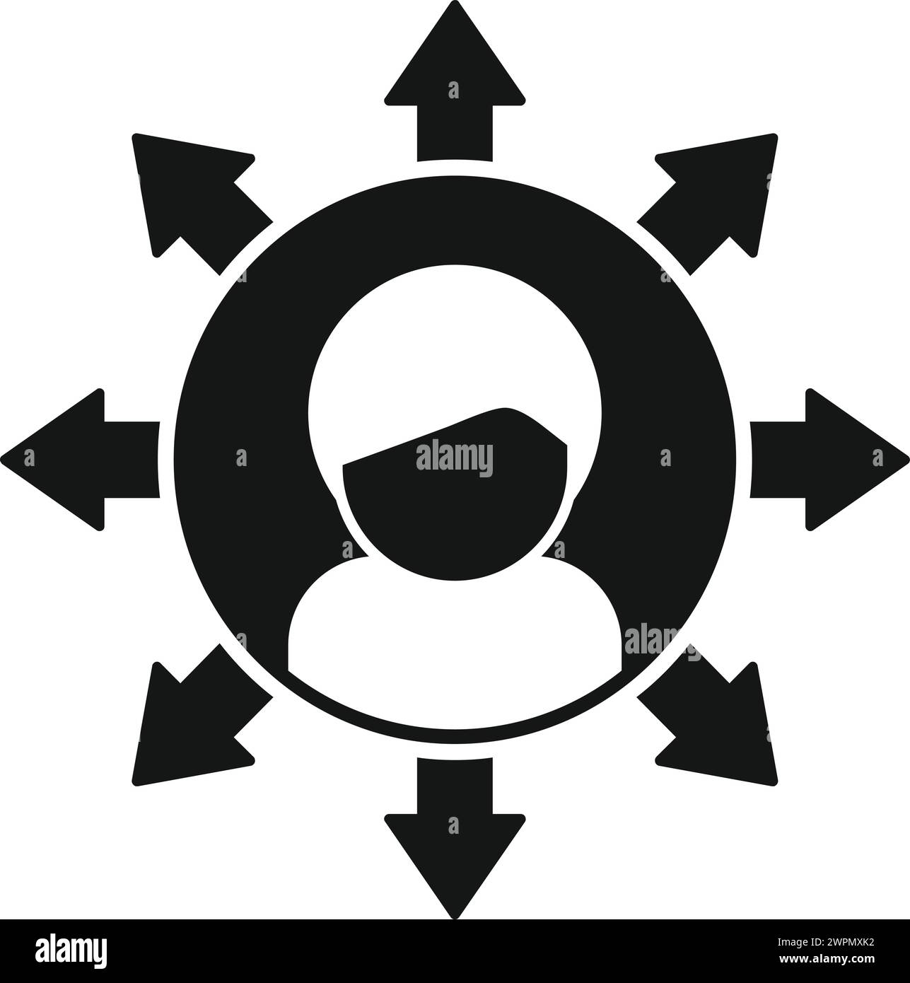 Best person coping skills icon simple vector. Work hard business ...