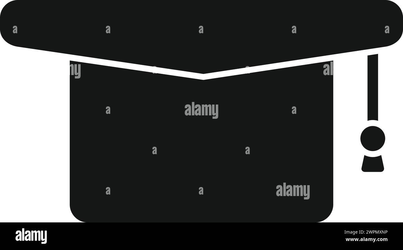 Graduation hat icon simple vector. Stress coping skills. Work talking above Stock Vector Image ...