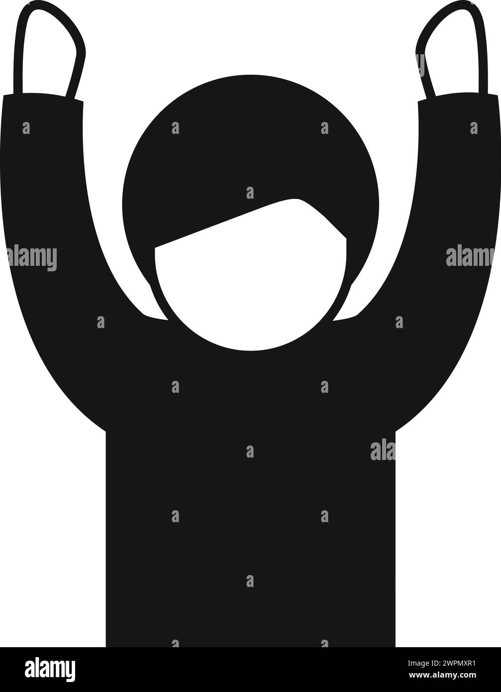 Person work exercise icon simple vector. Health mental busy. Handle ...