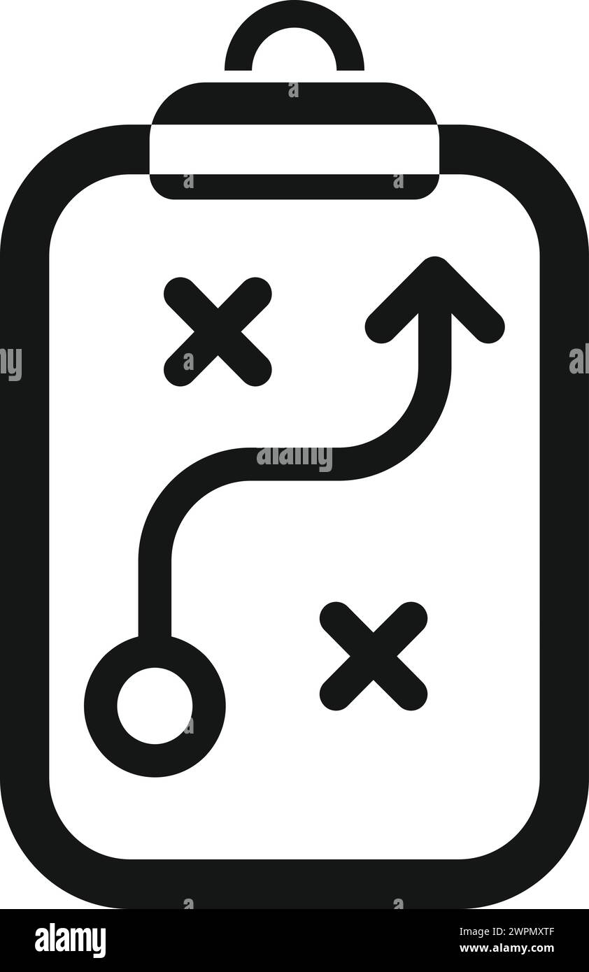 Tactical work board icon simple vector. Family mental busy. Person work ...