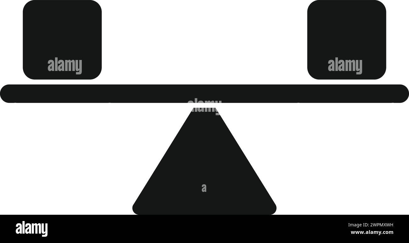 Coping skills balance icon simple vector. Work person task. Help ...