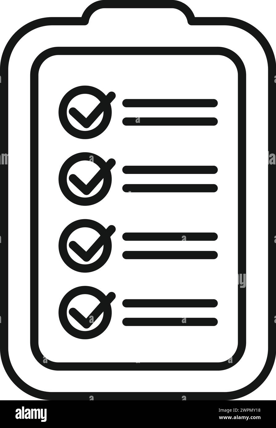 Coping skills clipboard icon outline vector. Resilience attitude ...