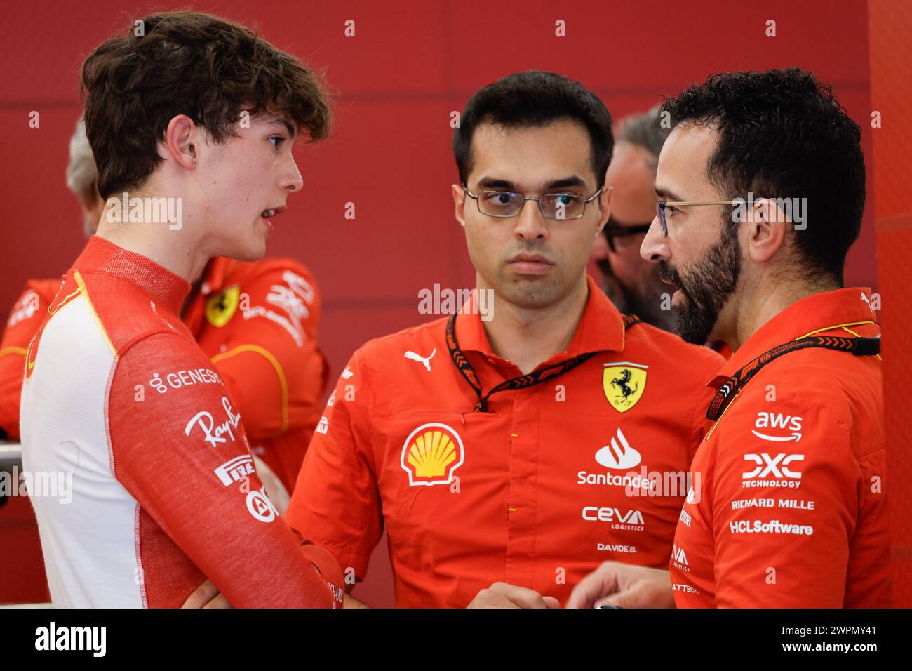 Jeddah, Arabie Saoudite. 08th Mar, 2024. BEARMAN Oliver, Scuderia Ferrari SF-24, portrait ...