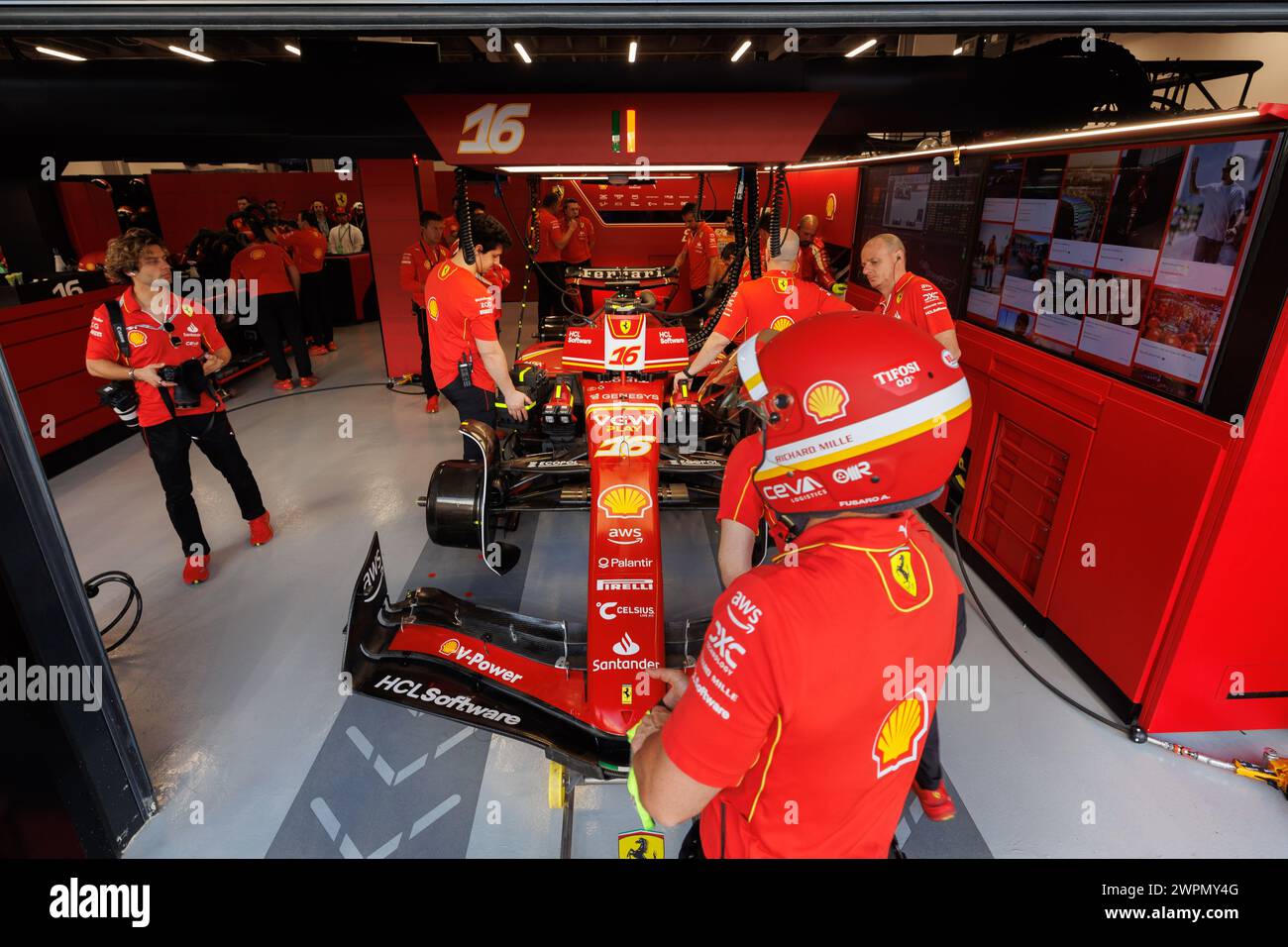 Jeddah, Arabie Saoudite. 08th Mar, 2024. LECLERC Charles (mco), Scuderia Ferrari SF-24, portrait ...