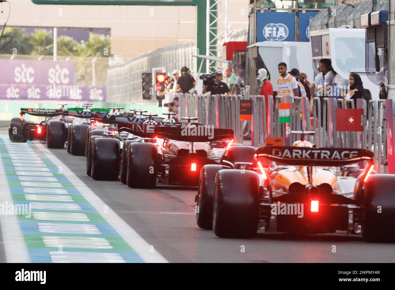 Jeddah, Arabie Saoudite. 08th Mar, 2024. 38 BEARMAN Oliver, Scuderia Ferrari SF-24, action ...
